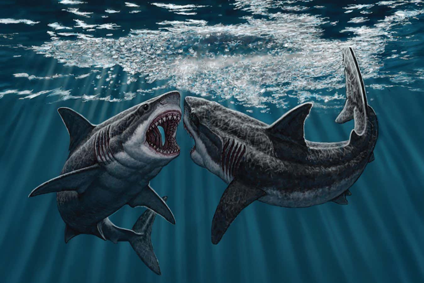 Giant megalodon sharks may have sparred with their jaws – modern-science