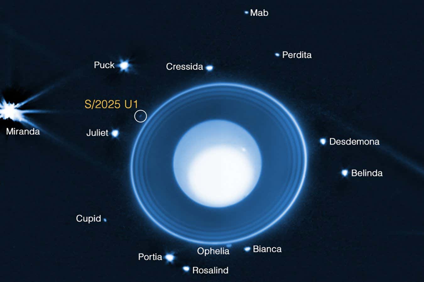 More than 100 moons were discovered in our own solar system in 2025 ...